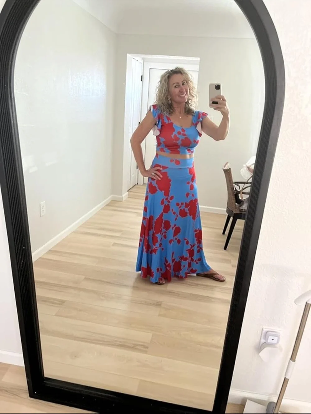 Amazon | Skirts | Viral Amazon 2 Piece Tropical Crop Top And Maxi Dress ...